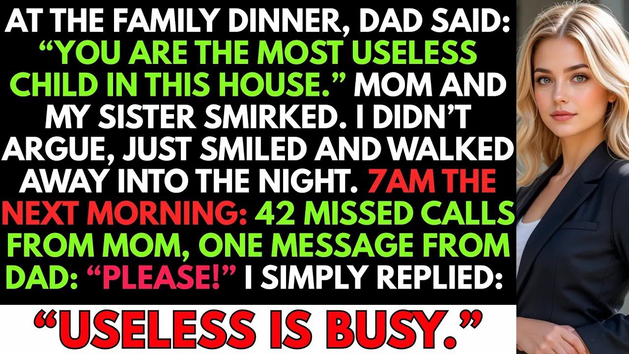 At The Family Dinner, My Parents Said “You’re The Most Useless Child We ...