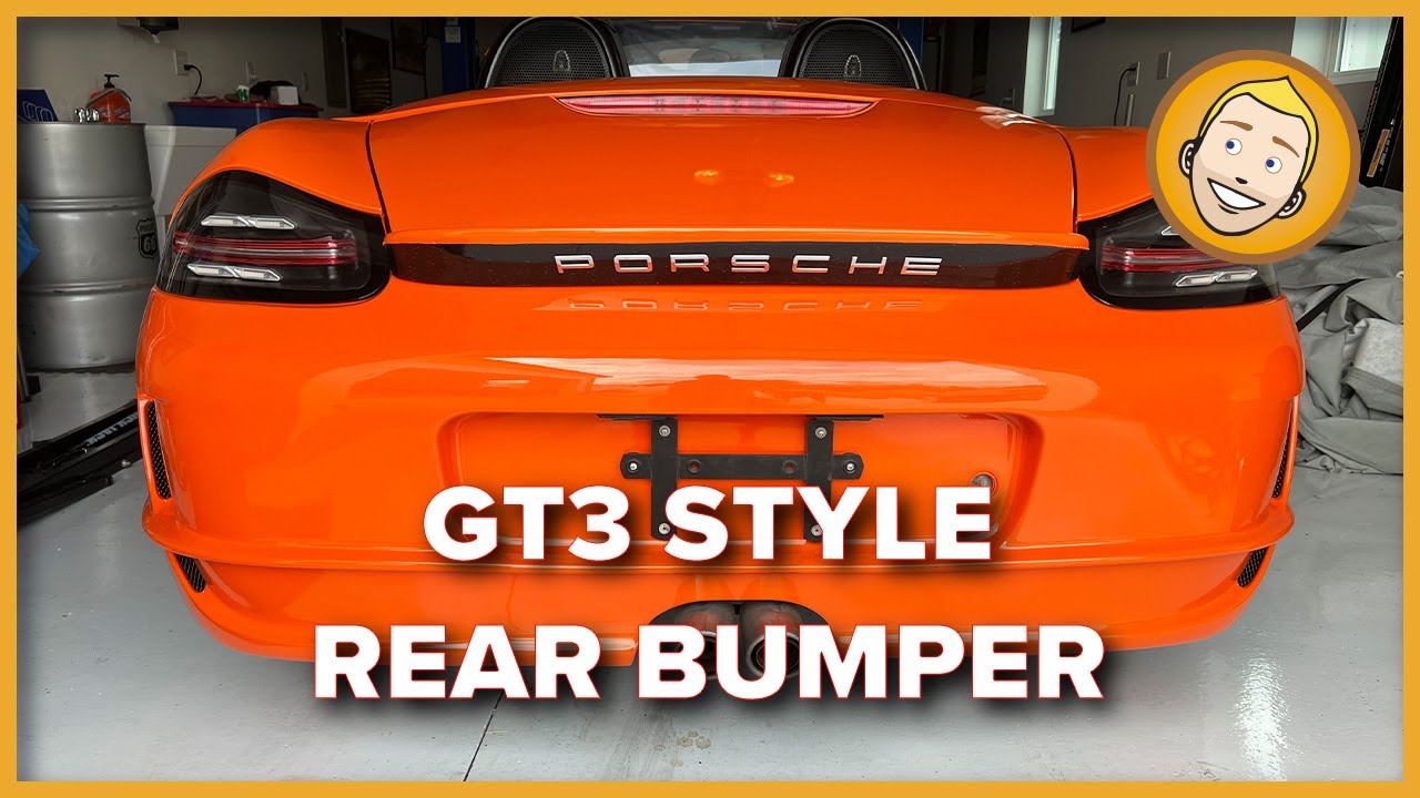 Rear GT3 Style Bumper for a Porsche Boxster 986 - YouTube
