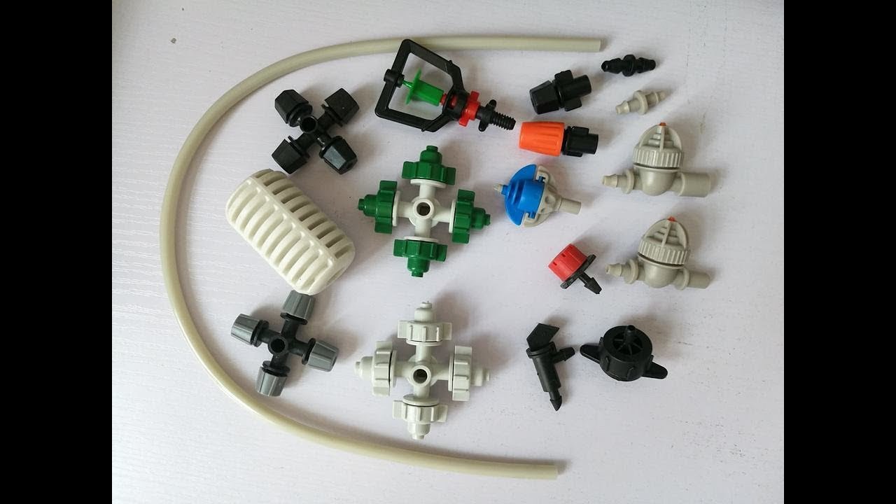 how to install an irrigation hanging micro sprinkler system - YouTube