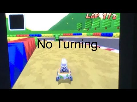 Completing a lap of Mario Circuit 1 Without turning. - YouTube
