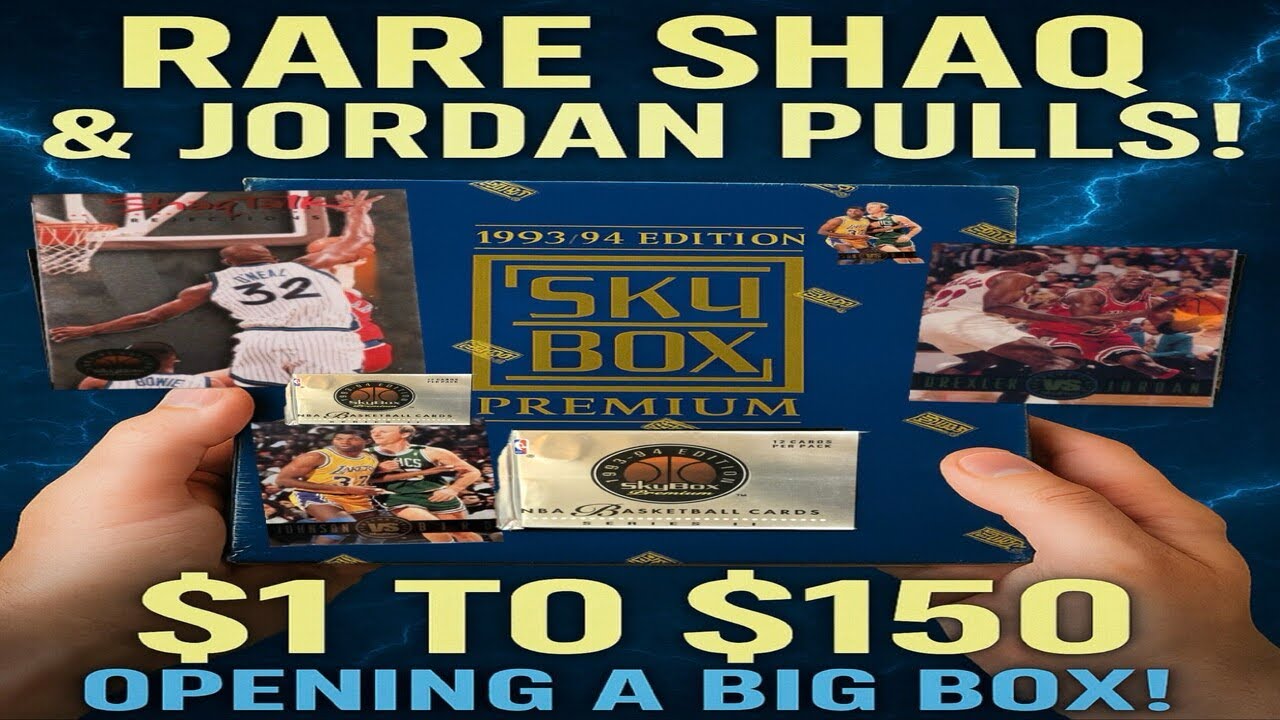 RARE Shaq & MJ Pulled from 1993 Skybox Box! | $1 Pack Turns Into a ...