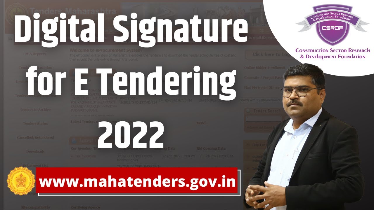 What is DSC, Tender DSC, Digital Signature Certificate, E Tender News ...