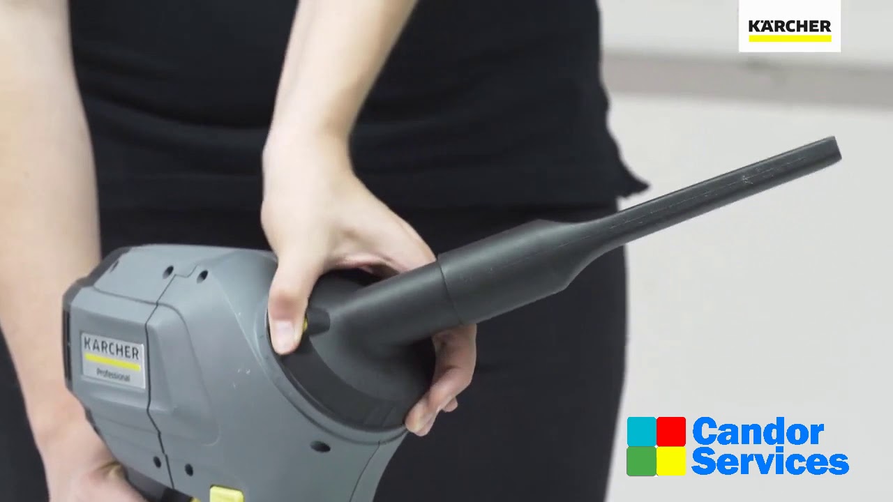 Karcher HV1 Cordless Commercial Handheld / Stick Vacuum Cleaner - YouTube