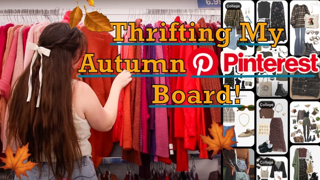 Thrift with Me for My Autumn Pinterest Board! 🍁🍂🧣 - YouTube