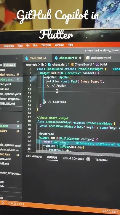 Github copilot in flutter #shorts #ai #copilot #flutterdeveloper #github #flutter #part5 - YouTube