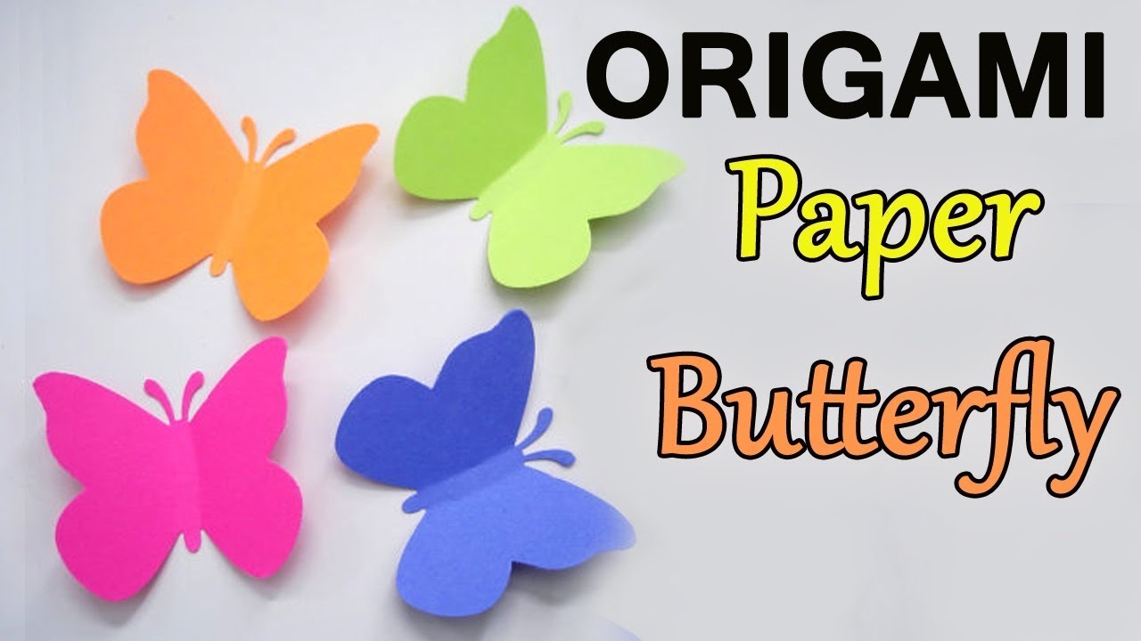 How To Make Paper Butterfly | Easy Paper Butterfly | Butterfly Design ...