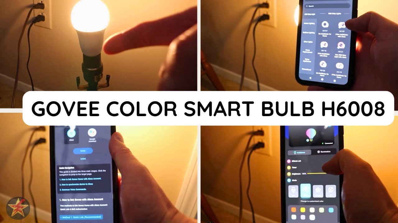 How to Setup Govee Color Smart Bulb H6008 - YouTube