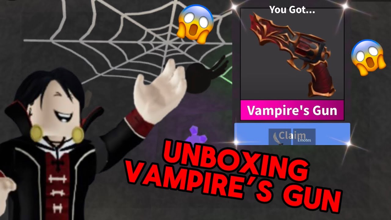 UNBOXING VAMPIRES GUN IN MM2! (NEW GODLY) - YouTube