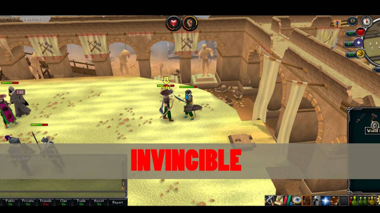 Runescape- Duel Arena- Invincible- Rune Scimitar/Rune 2H - YouTube