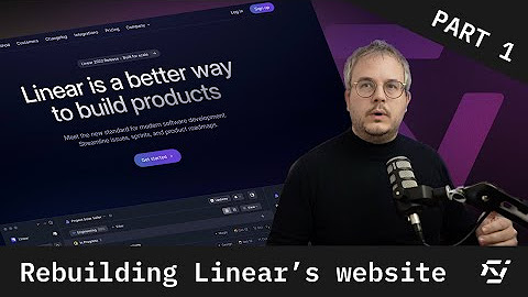 Rebuilding Linear's Homepage With Next.js and Tailwind - YouTube