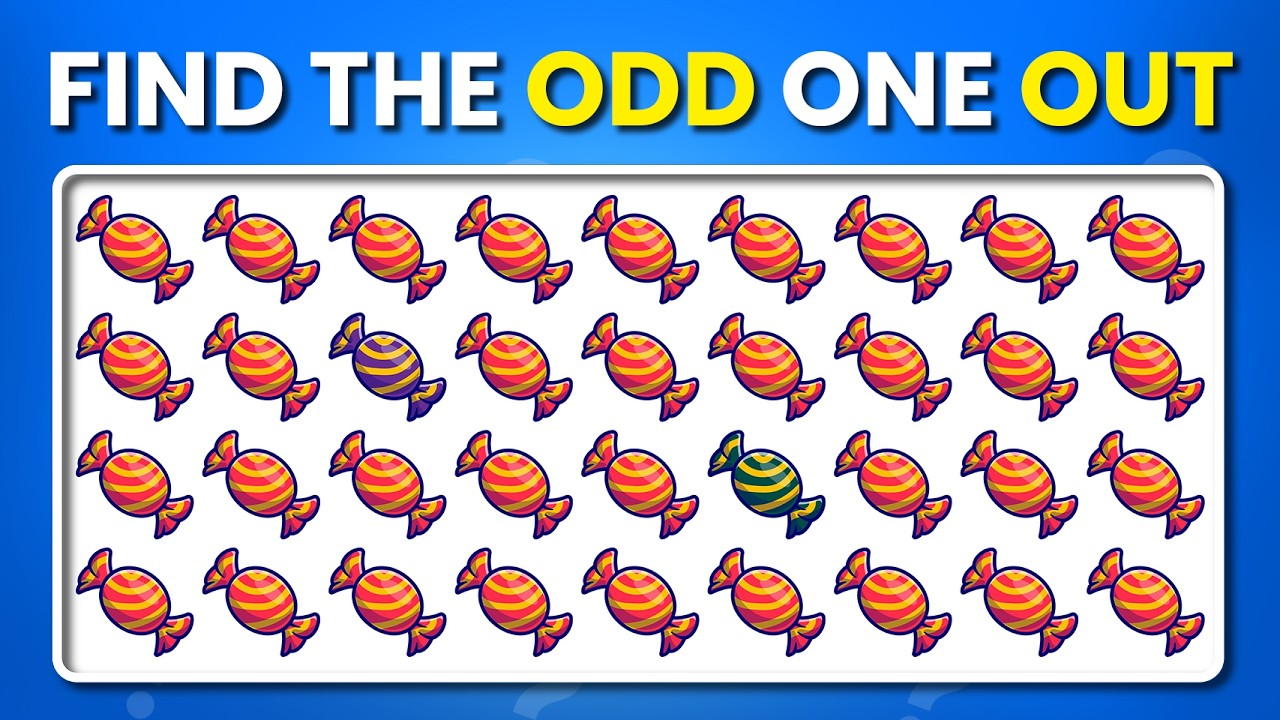 Find the ODD One Out - Sweets Edition 🍰🍨🍭 | Easy, Medium, Hard Levels ...