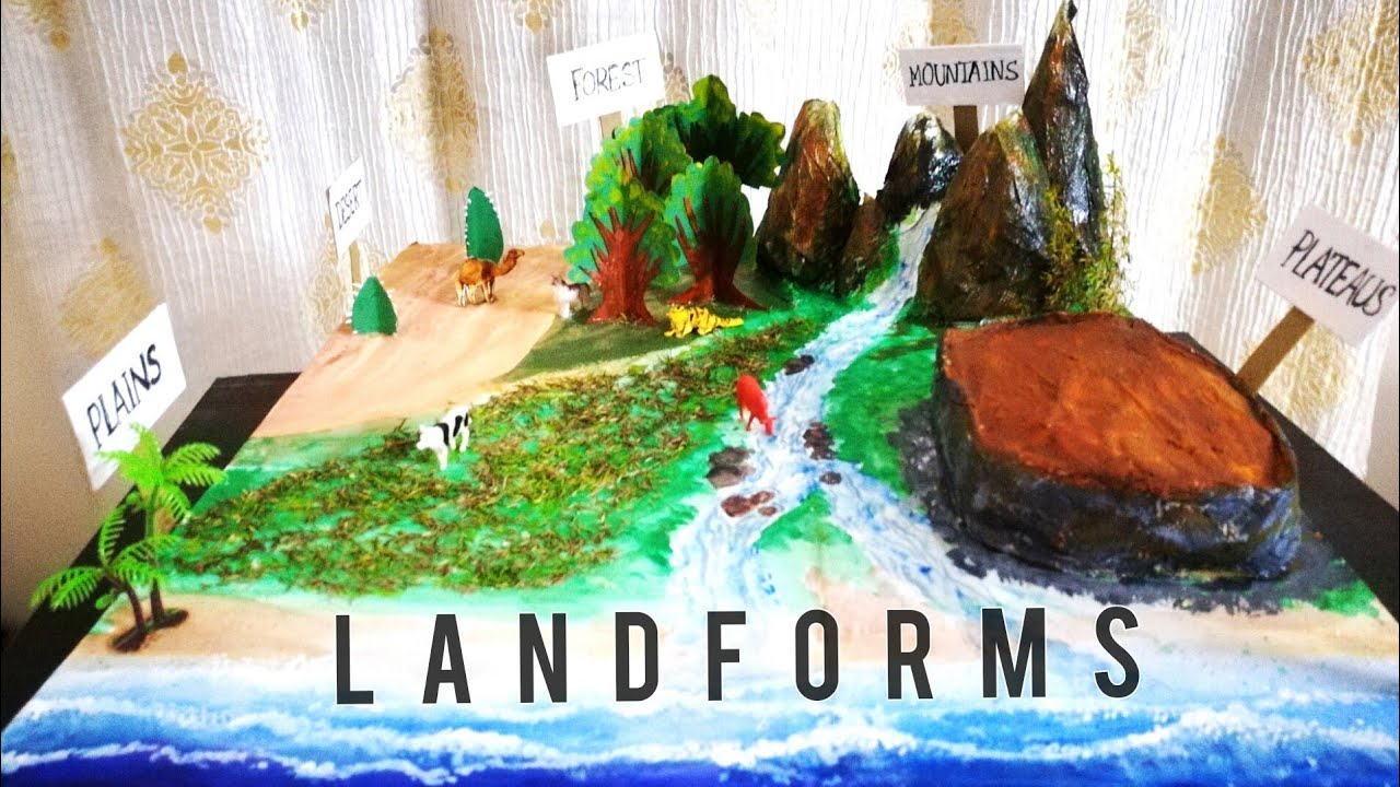 Landforms | Craft ideas | Niya Aami's Creative Land - YouTube