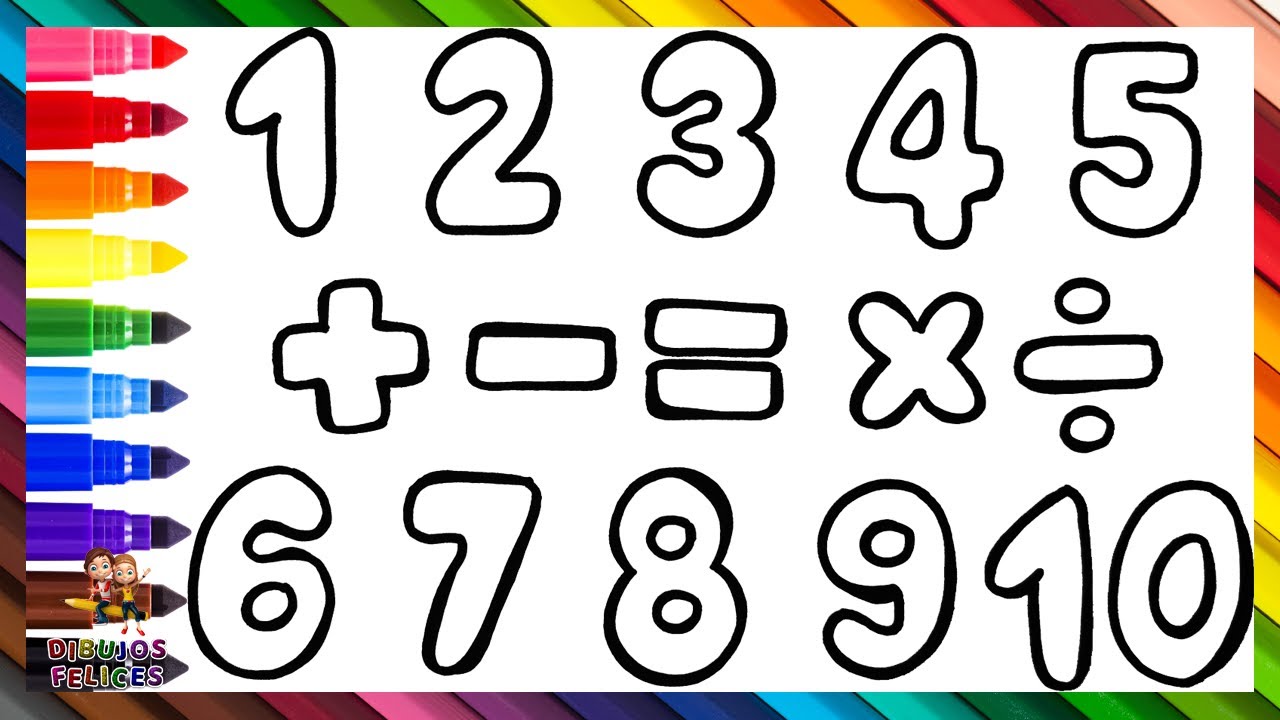Dibujos Animados De Símbolos Matemáticos