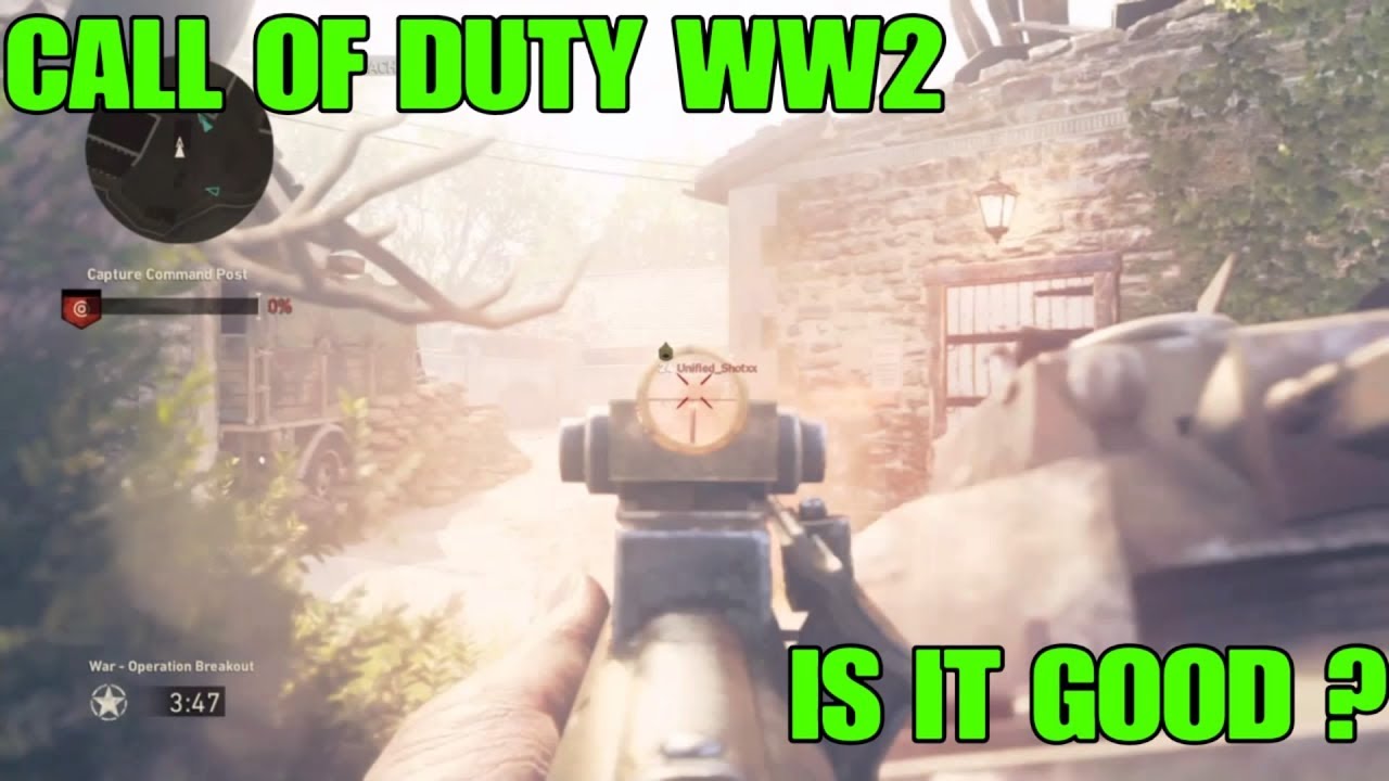 Call of Duty WW2 Beta !!!! STG-44 Gameplay.Is it good? PLAYING THE WAR ...