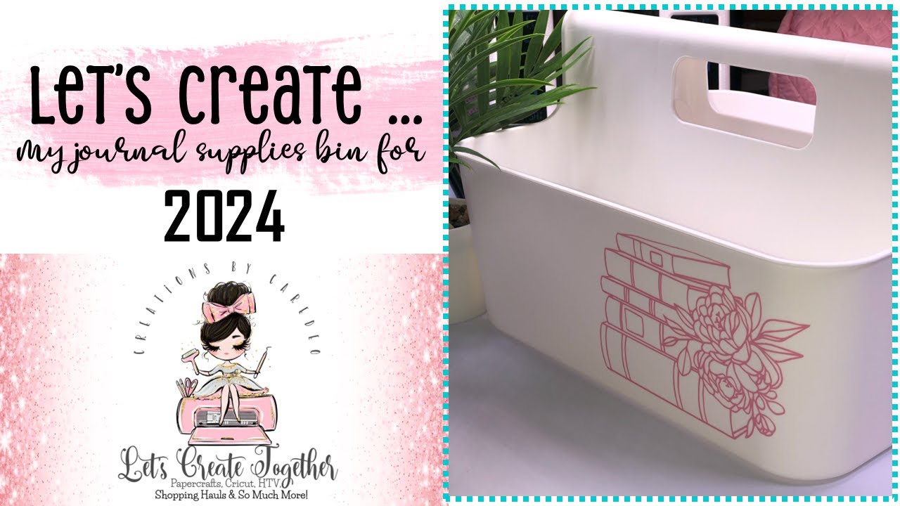 🌸GETTING READY FOR 2024🌸CREATING MY JOURNAL BIN FOR MY JOURNAL SUPPLIES ...