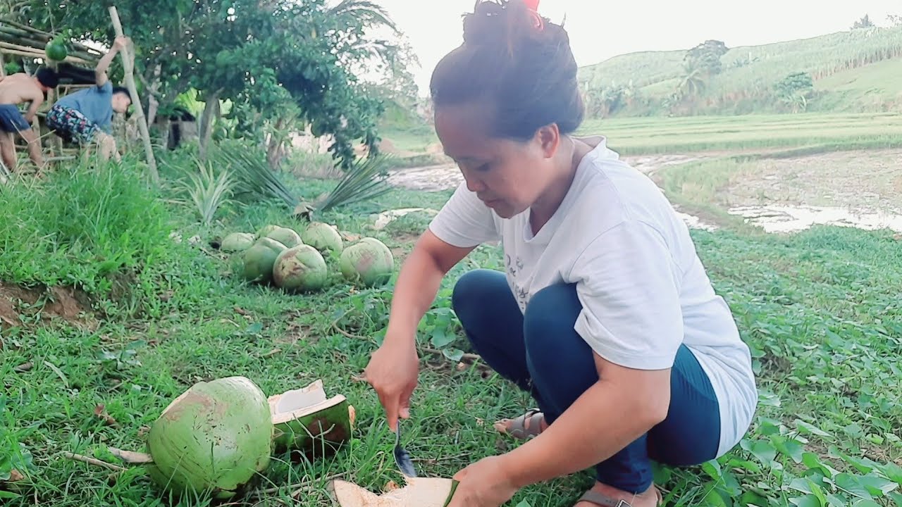 Sawa na sila sa buko ||#countrysidedailylife in the Philippines Mabinay ...