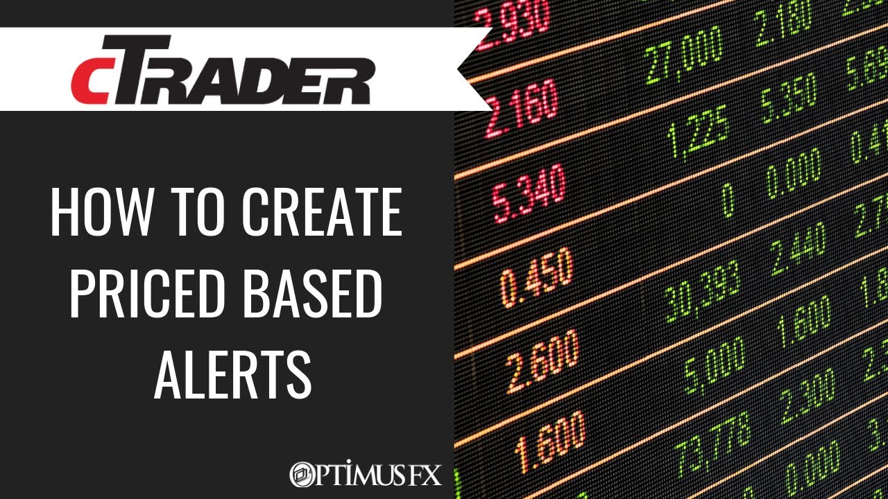 C Trader - How to Create Priced Based Alerts - YouTube