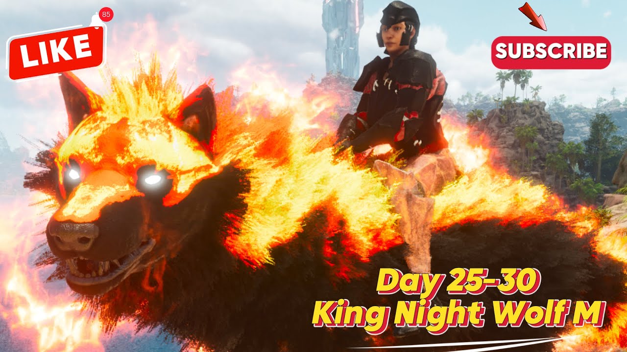 ArkAscended Mod Annunaki Day25-30 King Diar Wolf #ark # ...