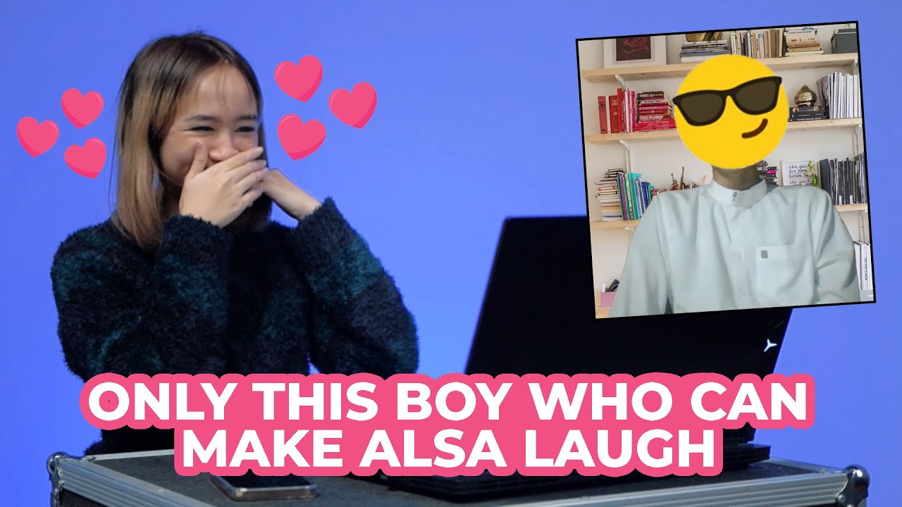 Only this boy who can make Alsa Laugh | Alsa #OmeTV - YouTube