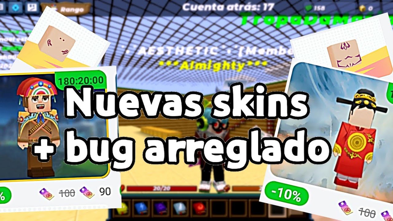 Nuevas skins + bug arreglado - YouTube