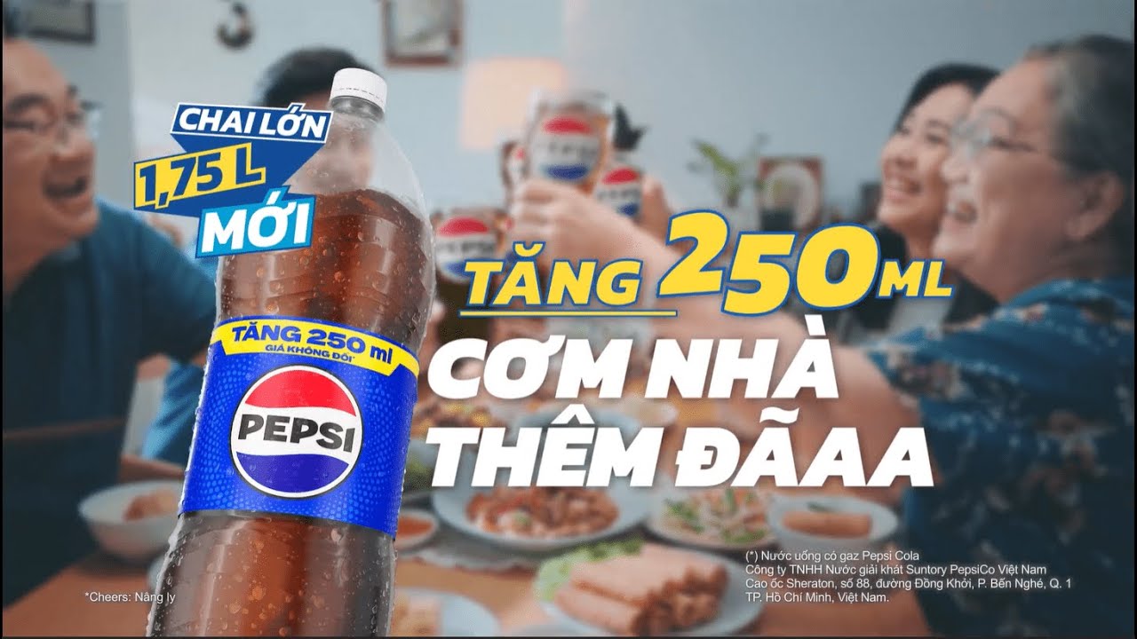 PEPSI 1.75L MỚI! TĂNG 250ML, CƠM NHÀ THÊM ĐÃAA - YouTube
