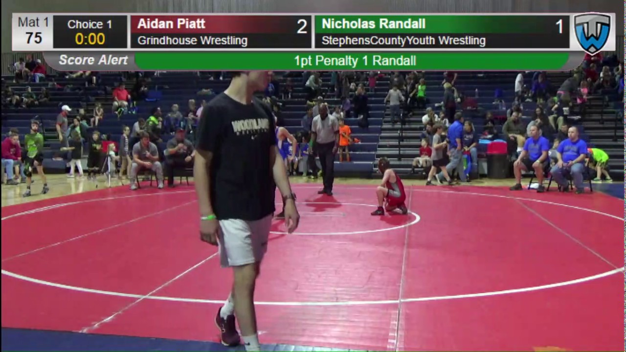 75 Nicholas Randall StephensCountyYouth Wrestling vs Aidan Piatt ...