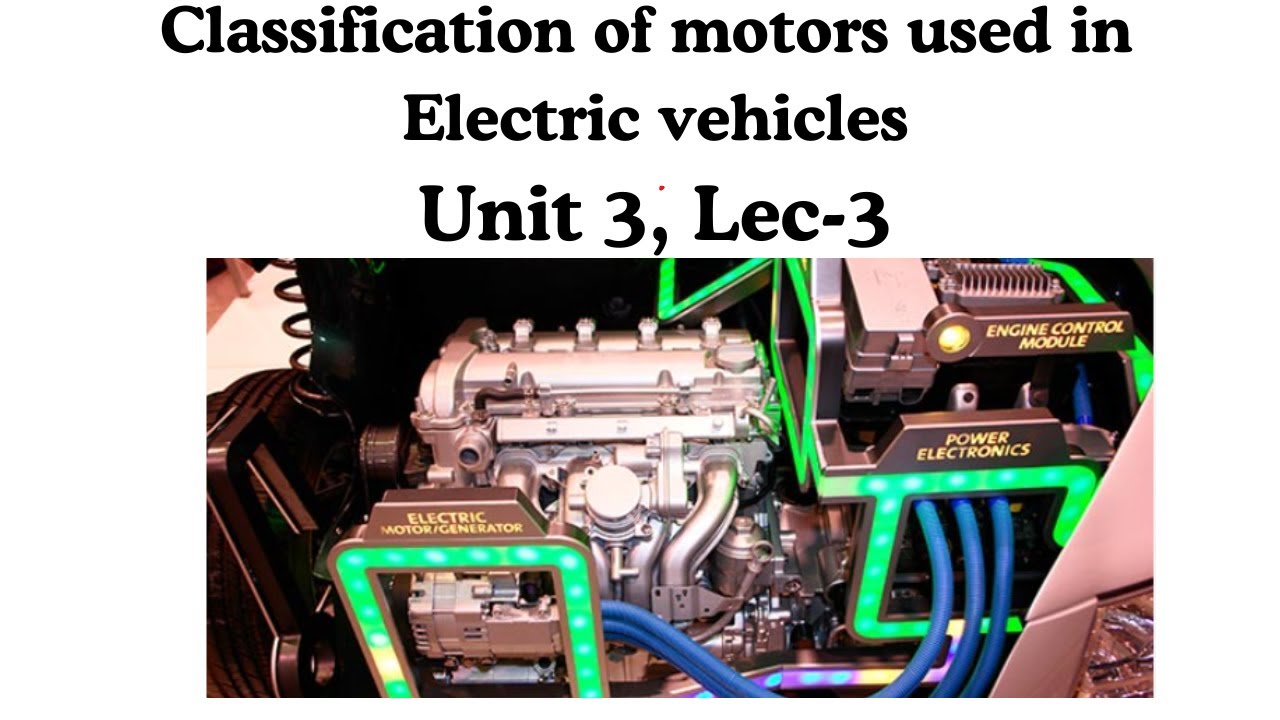 Classification of Motors used in Electric Vehicles - YouTube