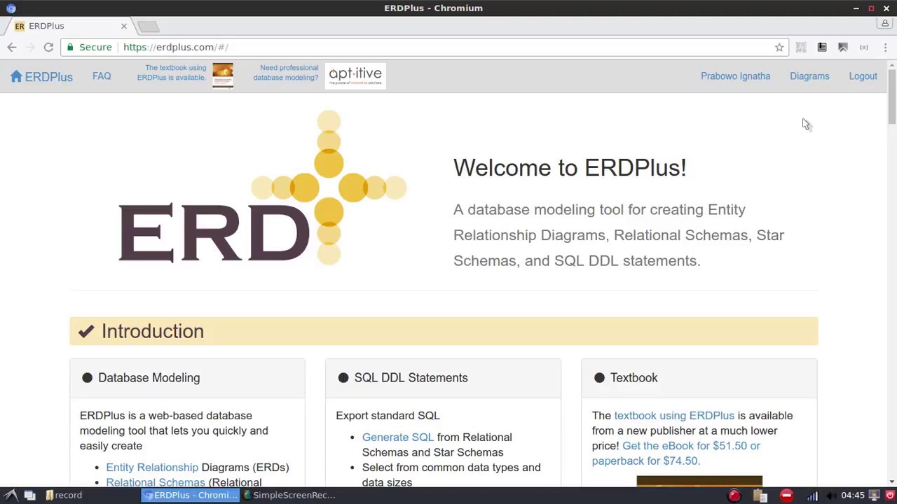 Langkah Mudah Membuat ER Diagram Menggunakan ERDPlus - Untuk Melengkapi ...