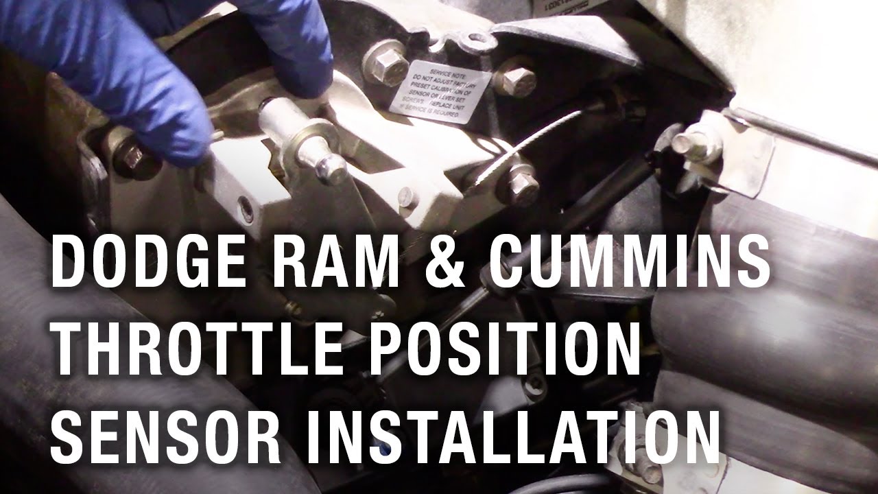 Dodge RAM & Cummins Throttle Position Sensor Installation - YouTube