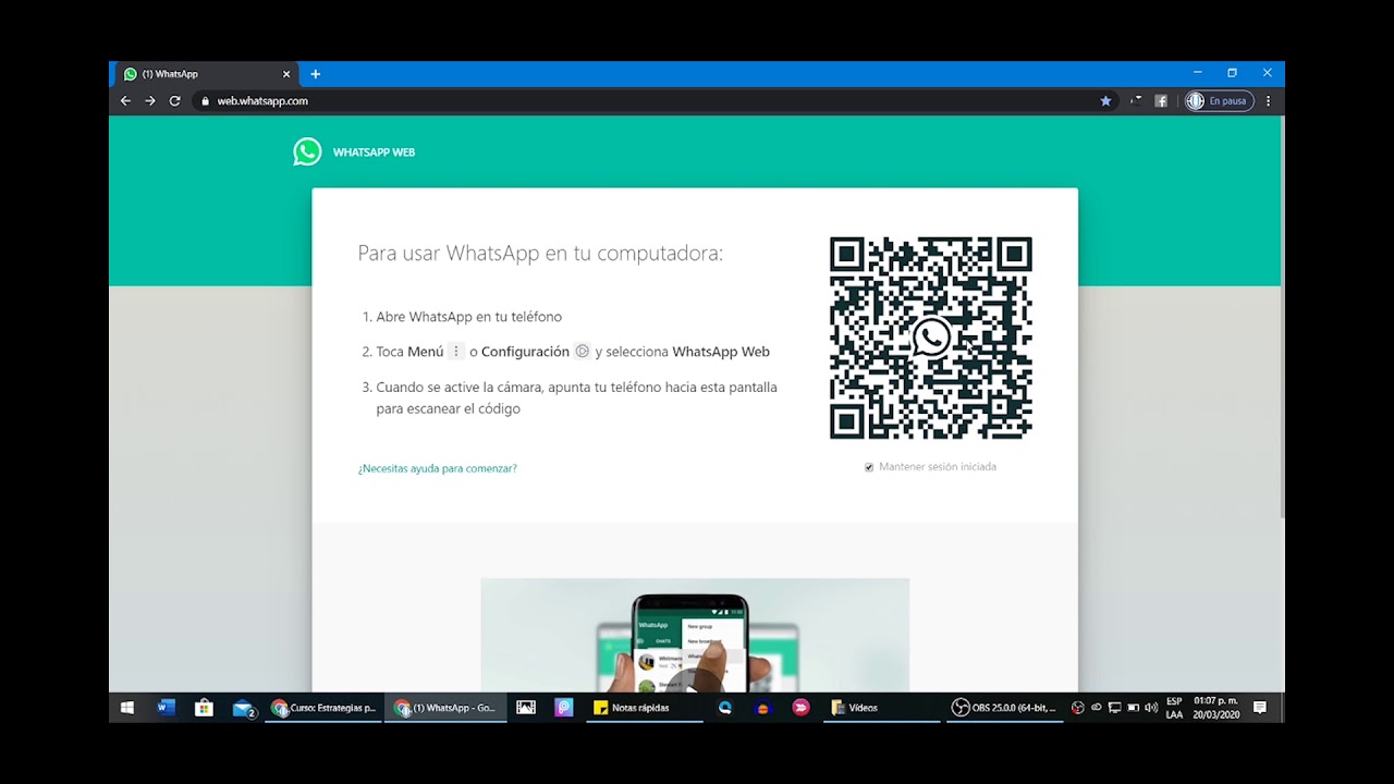 ¿Cómo ingresar a WhatsApp Web? - YouTube