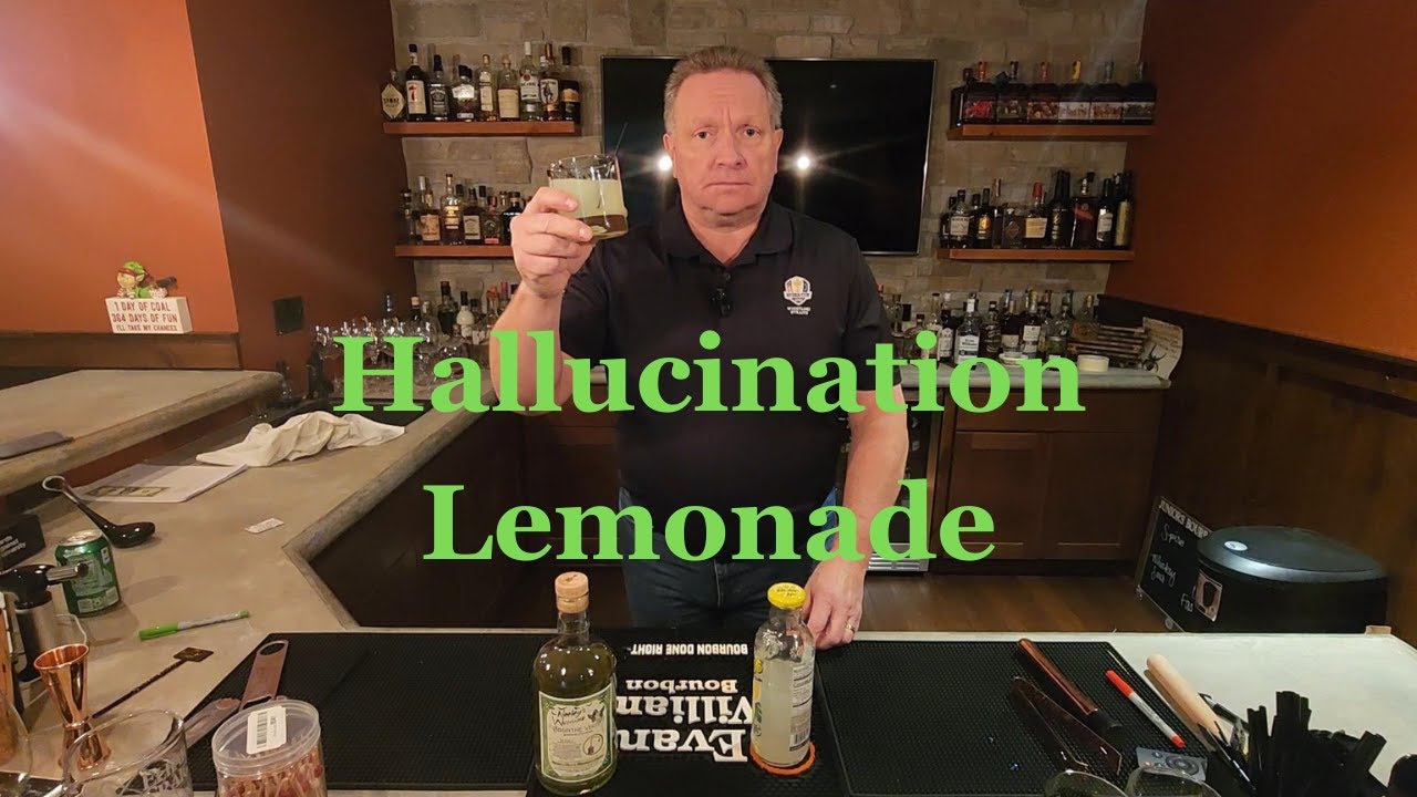 Hallucination Lemonade (a bit dramatic, but fun!) #absinthe #lemonade # ...