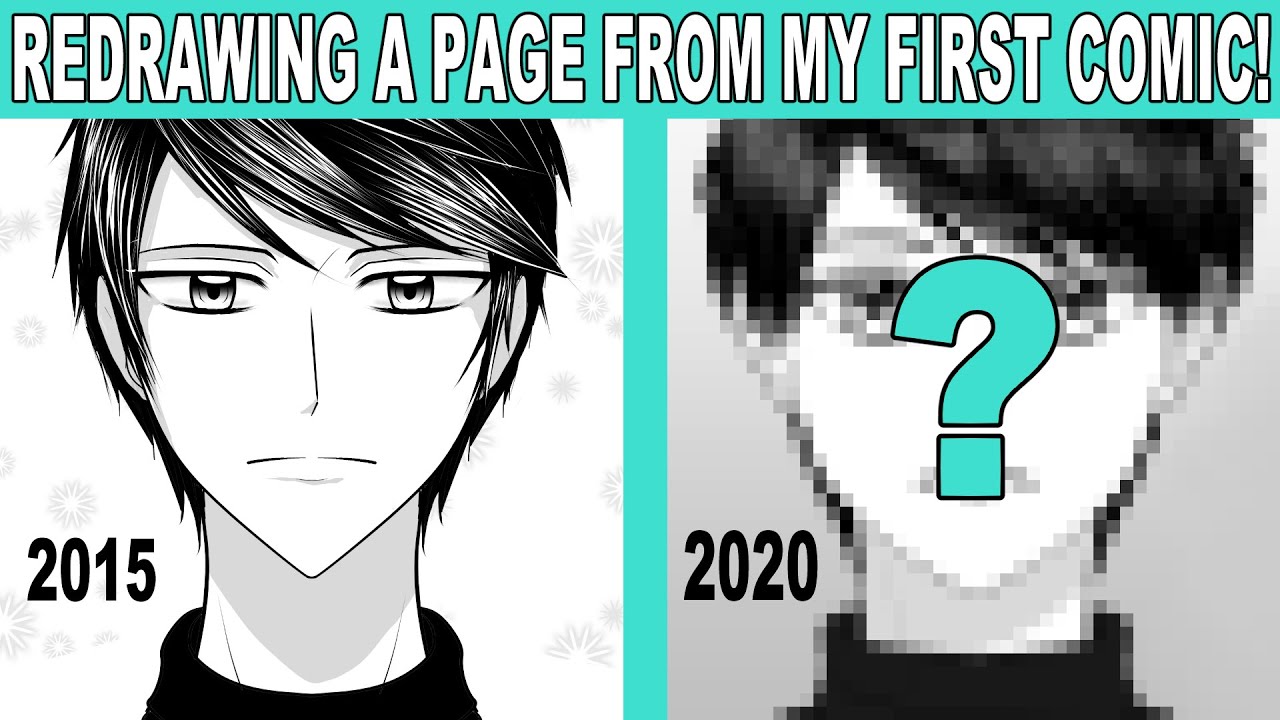 Redrawing a Page from My FIRST Comic! - YouTube