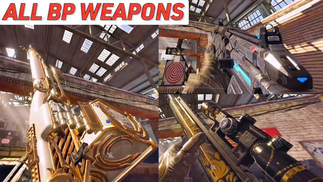 ALL SEASON 1 BATTLE PASS WEAPONS SKIN GAMEPLAY | CODM SEASON 12 BATTLE ...