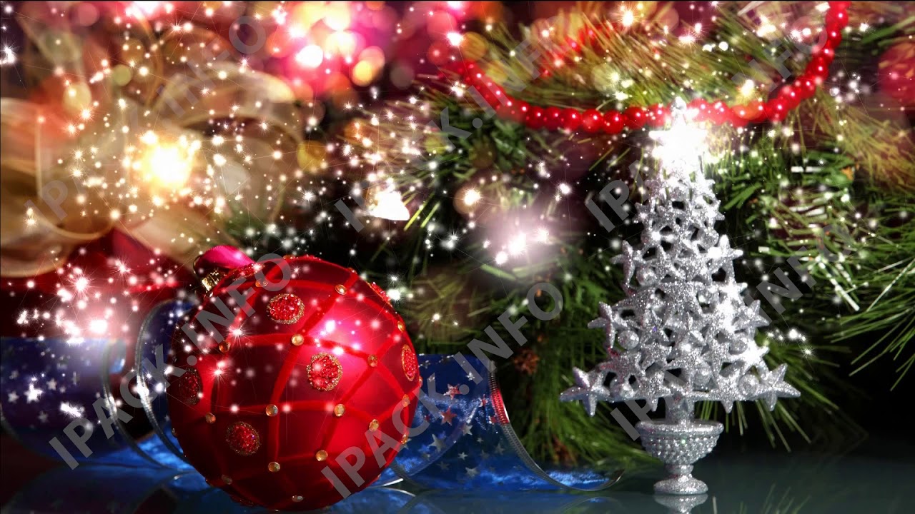 Christmas Video with animated decorations video footage. - YouTube
