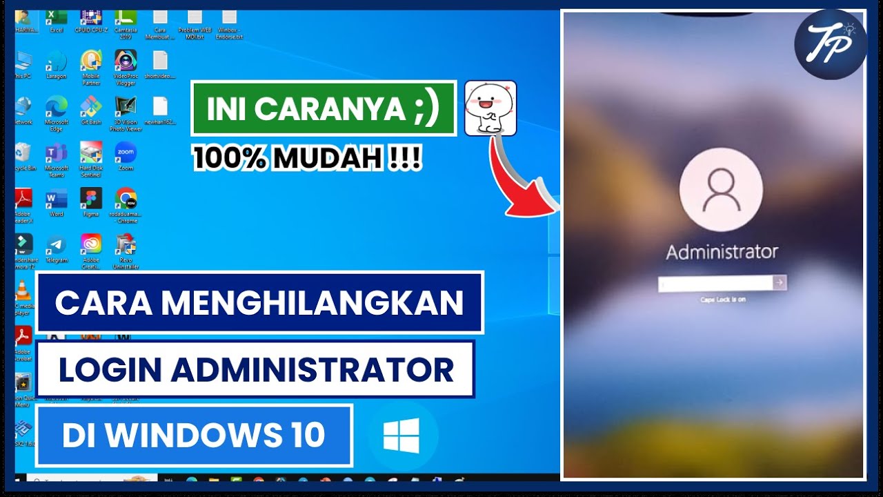 Cara Menghilangkan Login Administrator Di Laptop Atau PC Windows 10 - YouTube