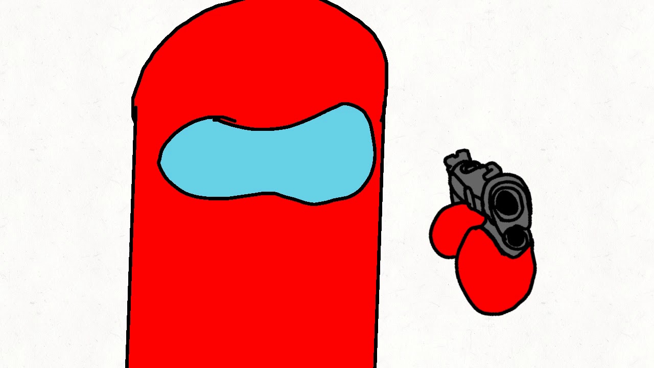 among us gun shot normal and meme [among us] - YouTube