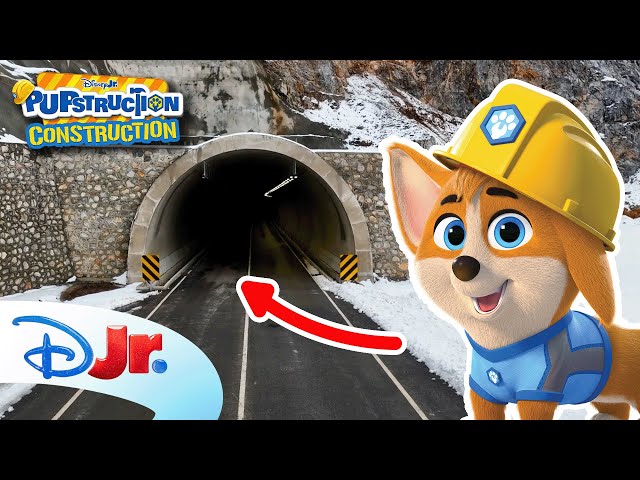 Let's Build a Tunnel with Pupstruction Construction! 🛠️🐾 | @disneyjr ...