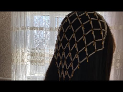 Косынка ободок из бусин. Своими руками. Косынка ободок.