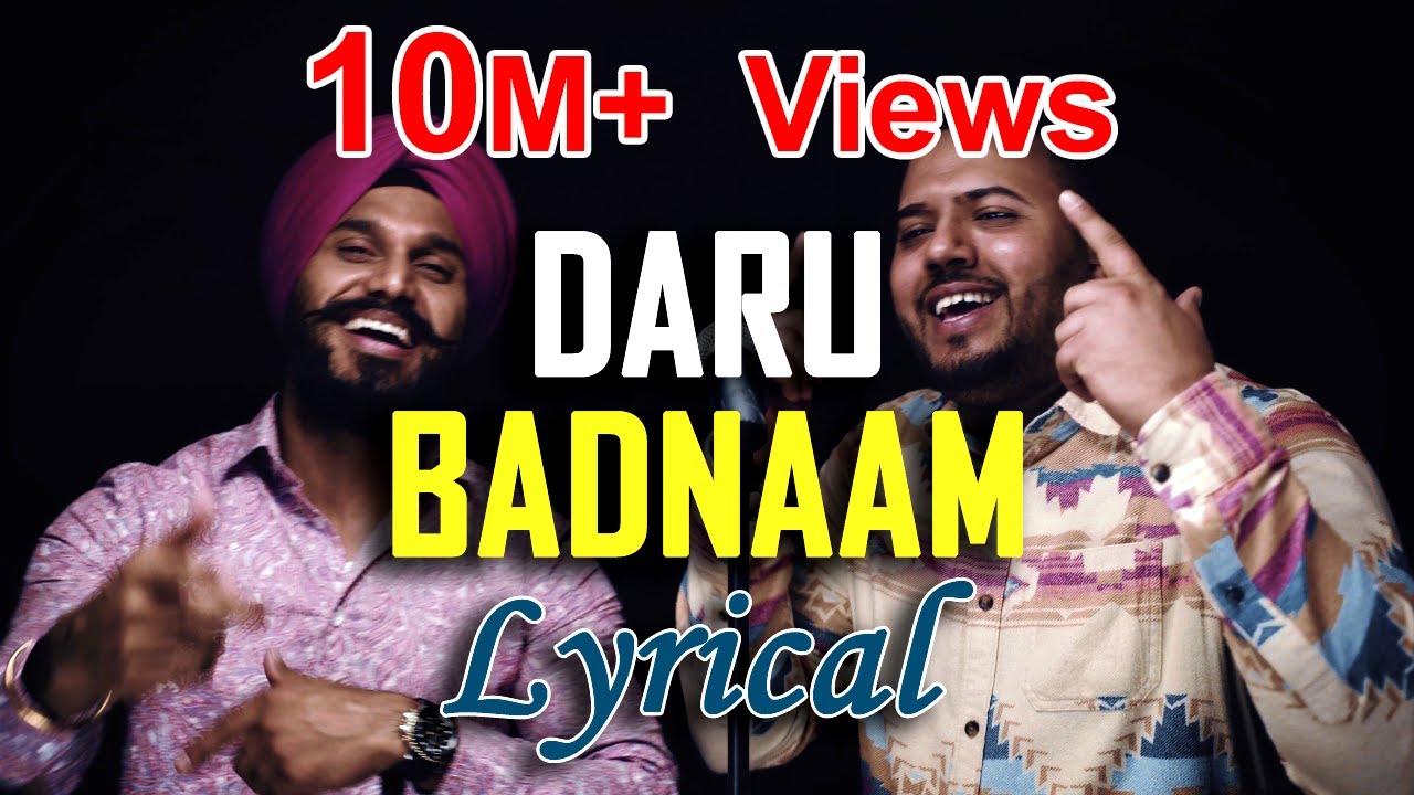 DARU BADNAAM | OFFICIAL lyrical video | Latest Punjabi Viral Songs ...