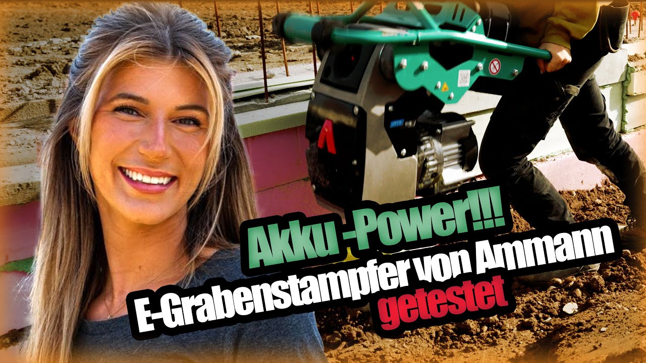 Graben stampfen jetzt auch Elektrisch - Ammann eATR Stampfer im Test ...