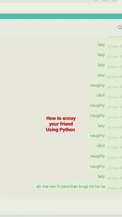How to Annoy your friends using Python 😁 - YouTube