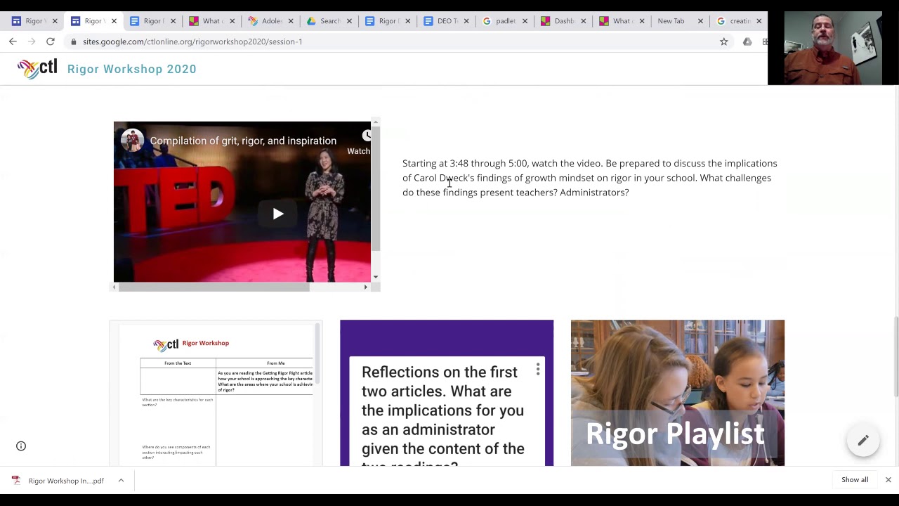 Rigor is not a four letter word: Session 1 Overview - YouTube