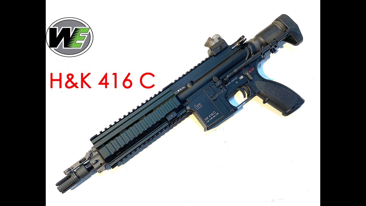 WE HK416c GBB 原廠測試 - YouTube