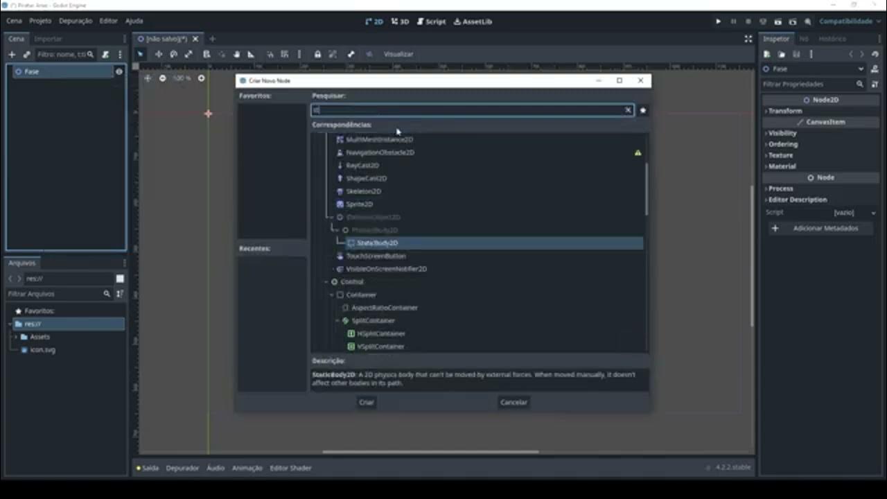 How to Create a 2D Platformer Game in Godot 4.2: Initial Setup and ...