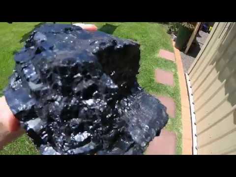 finding gold in 100's of years old chunks of coal - YouTube