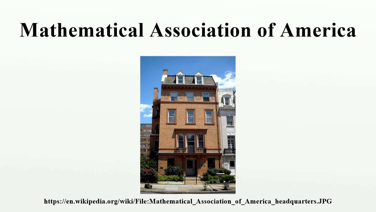 Mathematical Association of America - YouTube