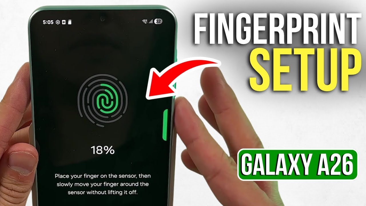 How to Set Up a Fingerprint Lock on Your Samsung Galaxy A26 - Easy ...