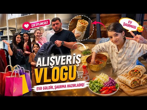 ALIŞVERİŞ ETDİK 😍 |EVƏ GƏLİB ŞAURMA HAZIRLADIQ ❤️