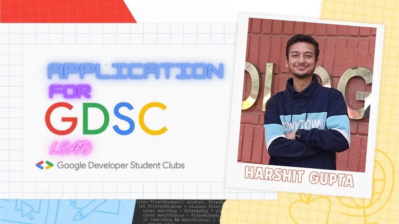 Application For GDSC Lead - YouTube