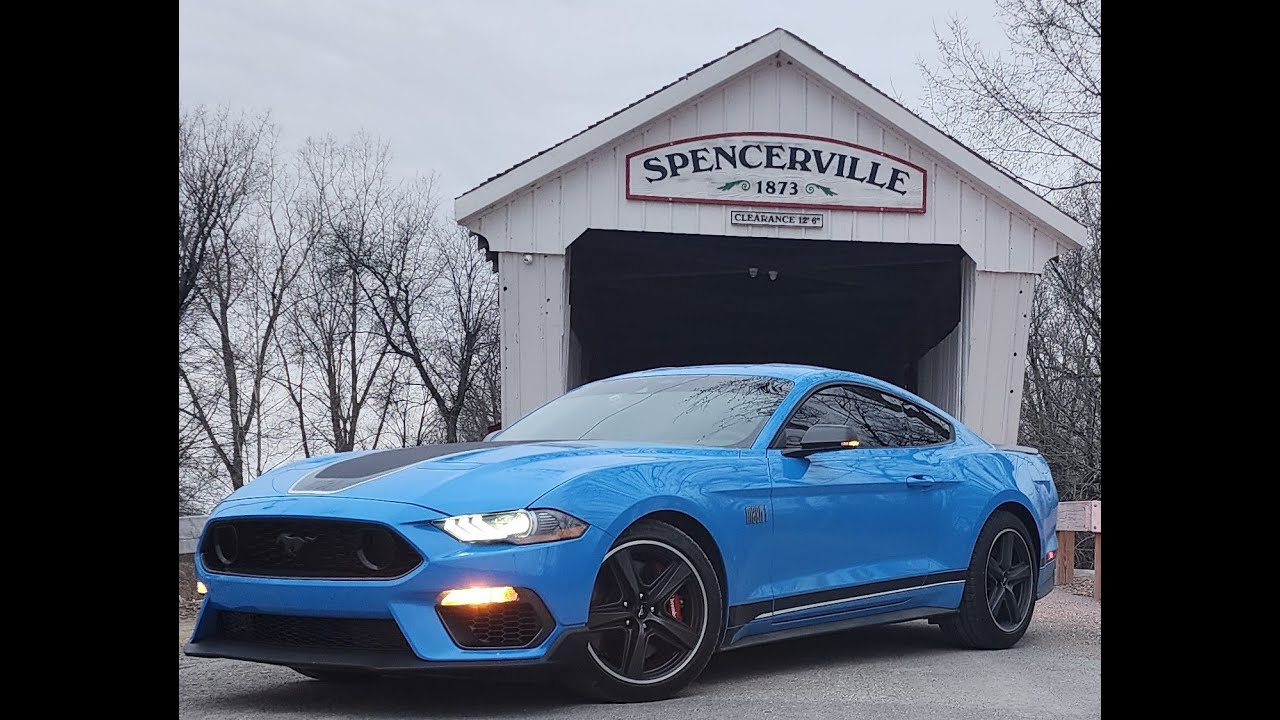 2023 Mach 1 Mustang oem vs steeda x pipe - YouTube